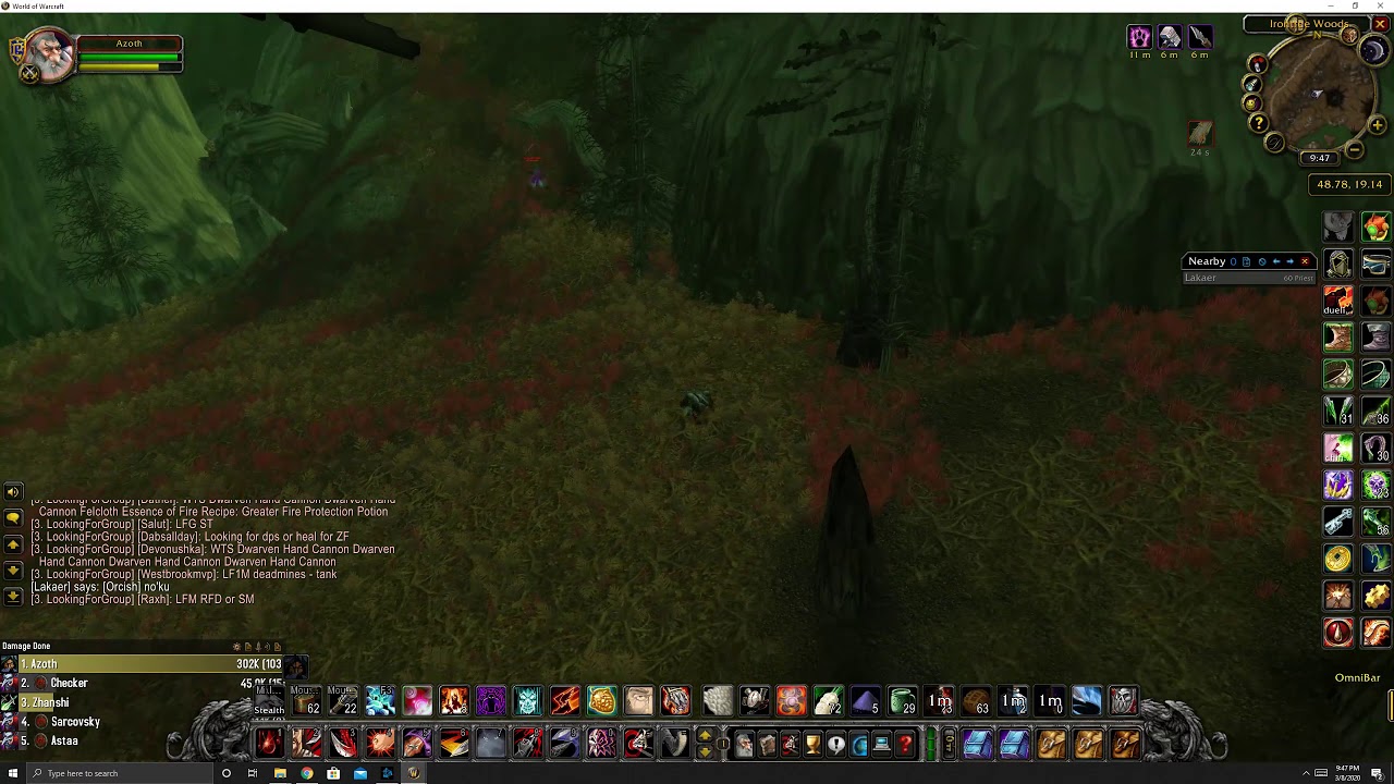 wow classic Shadow Priest, Warlock vs Azoth - YouTube