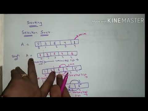 Selection Sort Algorithm Explained with Example | C, C++, Python | Step ...