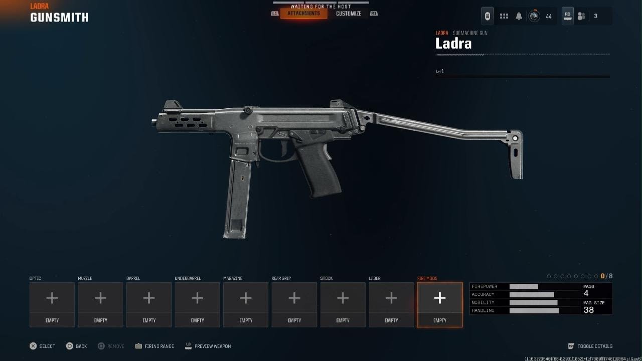 New LADRA smg |Cod bo6 + inspection + available attacments + camo ...