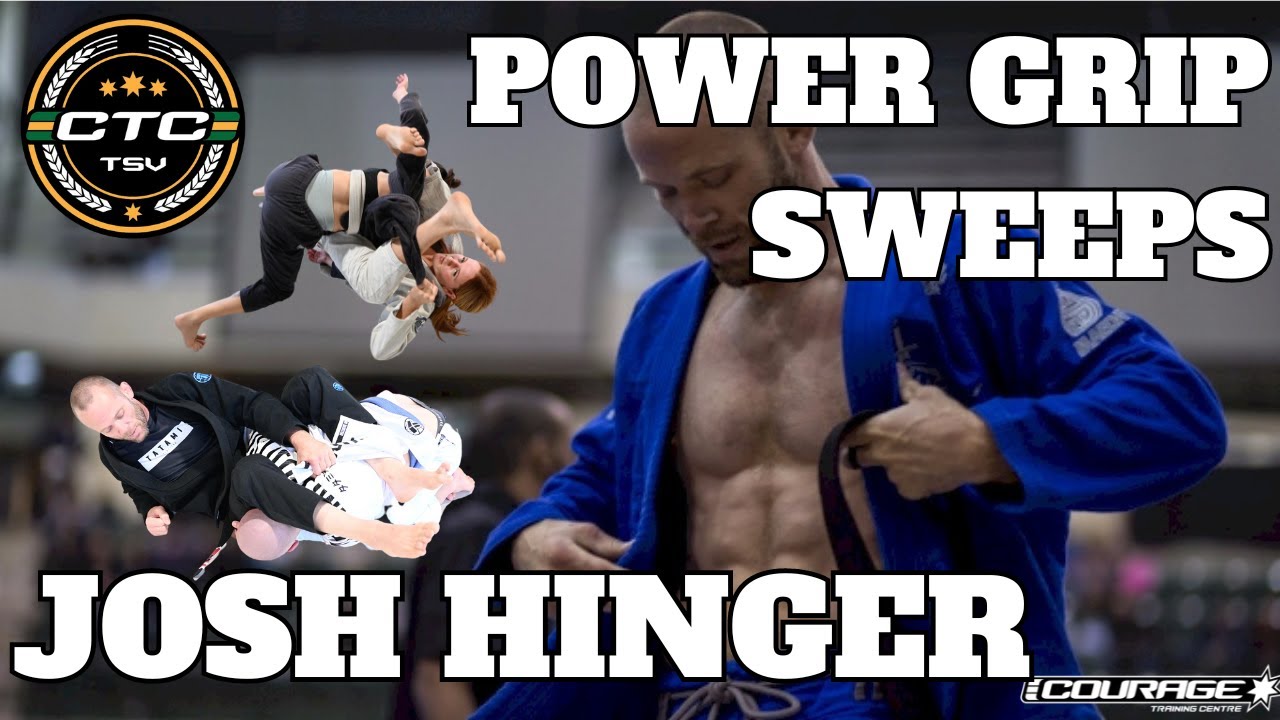 JOSH HINGER BJJ - POWER GRIP SWEEPS TO MOUNT - YouTube