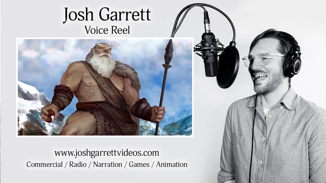 Josh Garrett Voice Over Demo Reel - YouTube