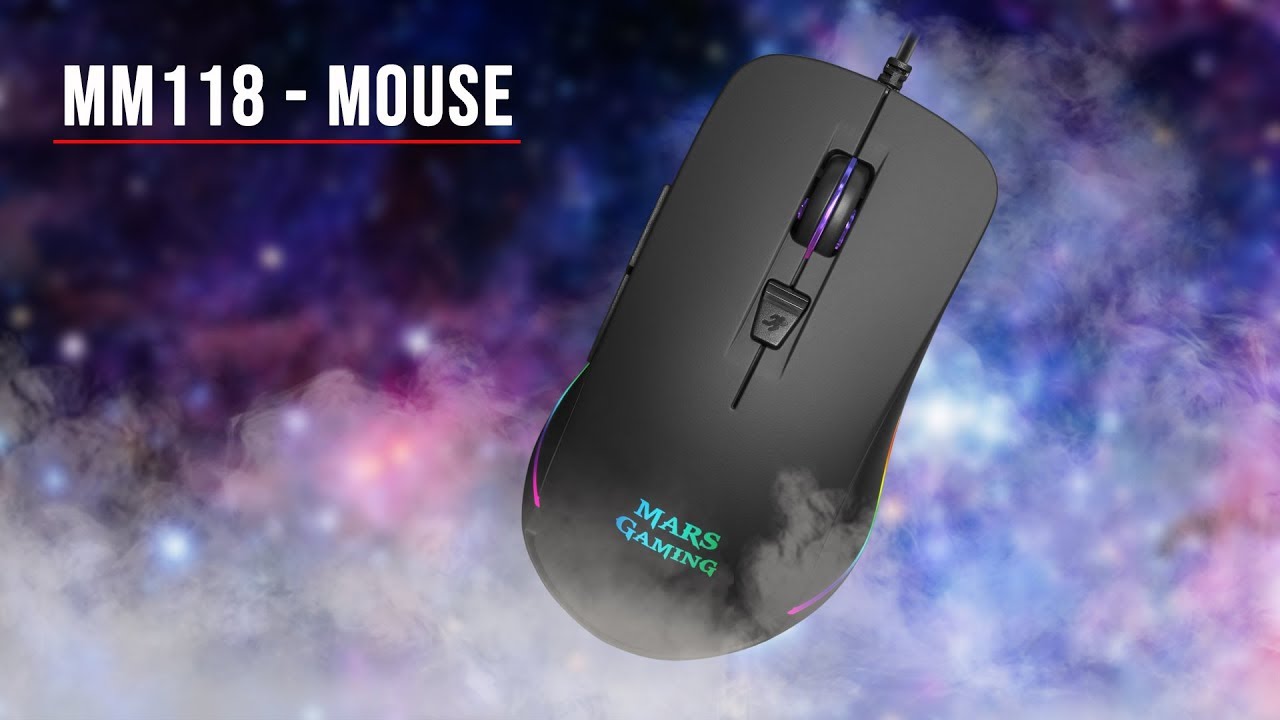 RGB Rainbow Gaming mouse MM118 | Mars Gaming - YouTube
