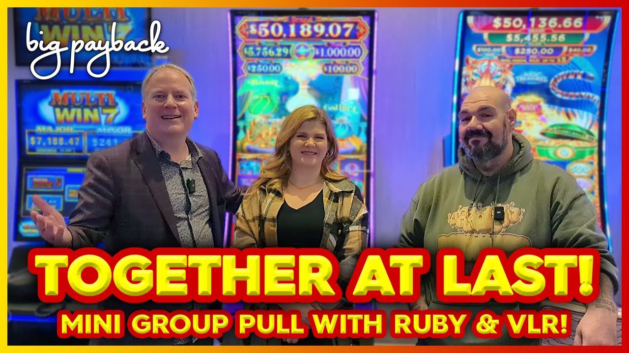 MINI GROUP PULL! Ruby Slots & Vegas Low Roller in LAS VEGAS! Mystery of ...