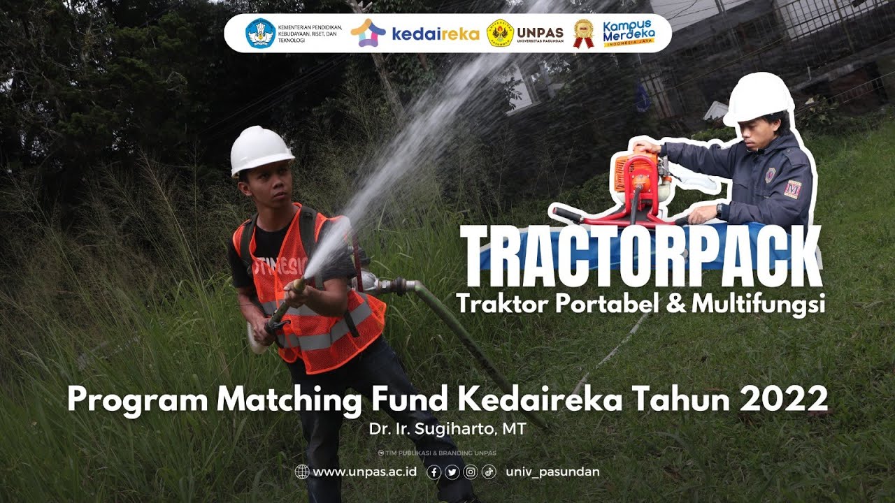 Tractorpack : Traktor Portabel & Multifungsi | Program Matching Fund Kedaireka Tahun 2022 - YouTube