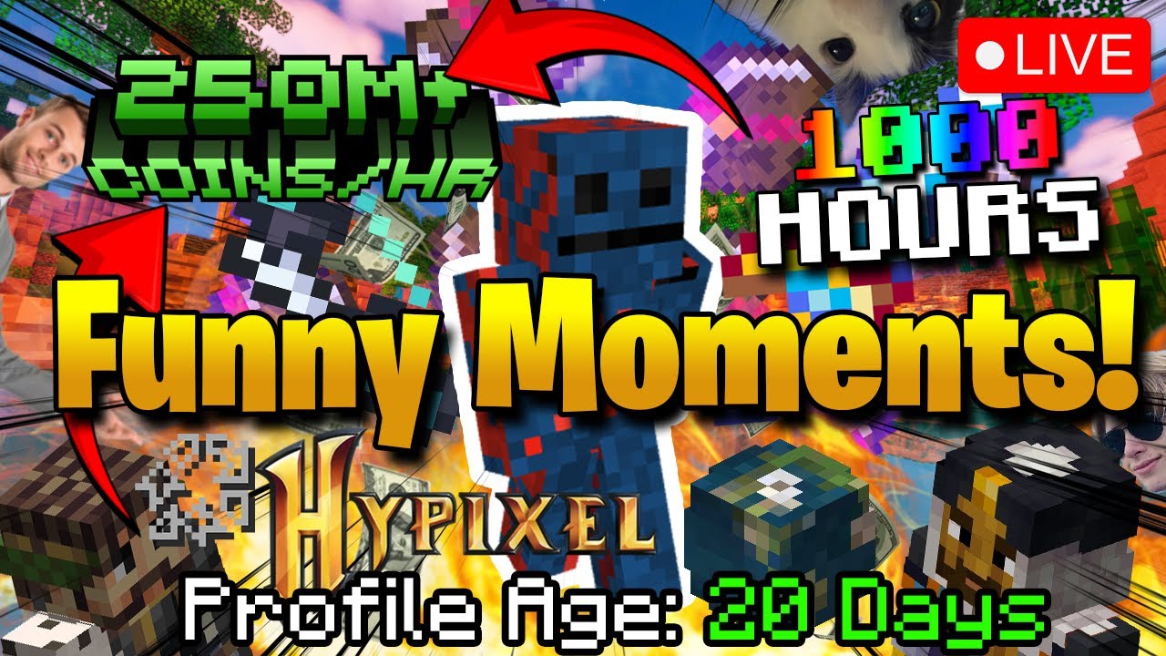 hypixel skyblock funny moments - YouTube
