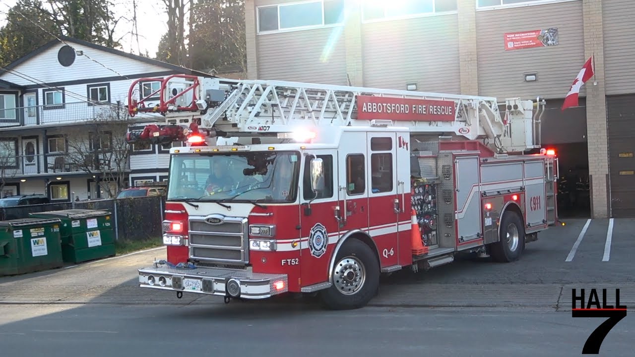 Abbotsford Fire Rescue Service - Quint 6 Responding - YouTube