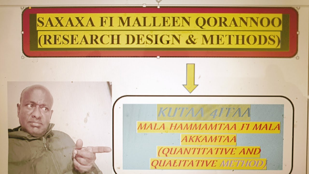 Kutaa 4ffaa Malleeen Hammamta fo Akkamta (Quantitative and Qualitative ...