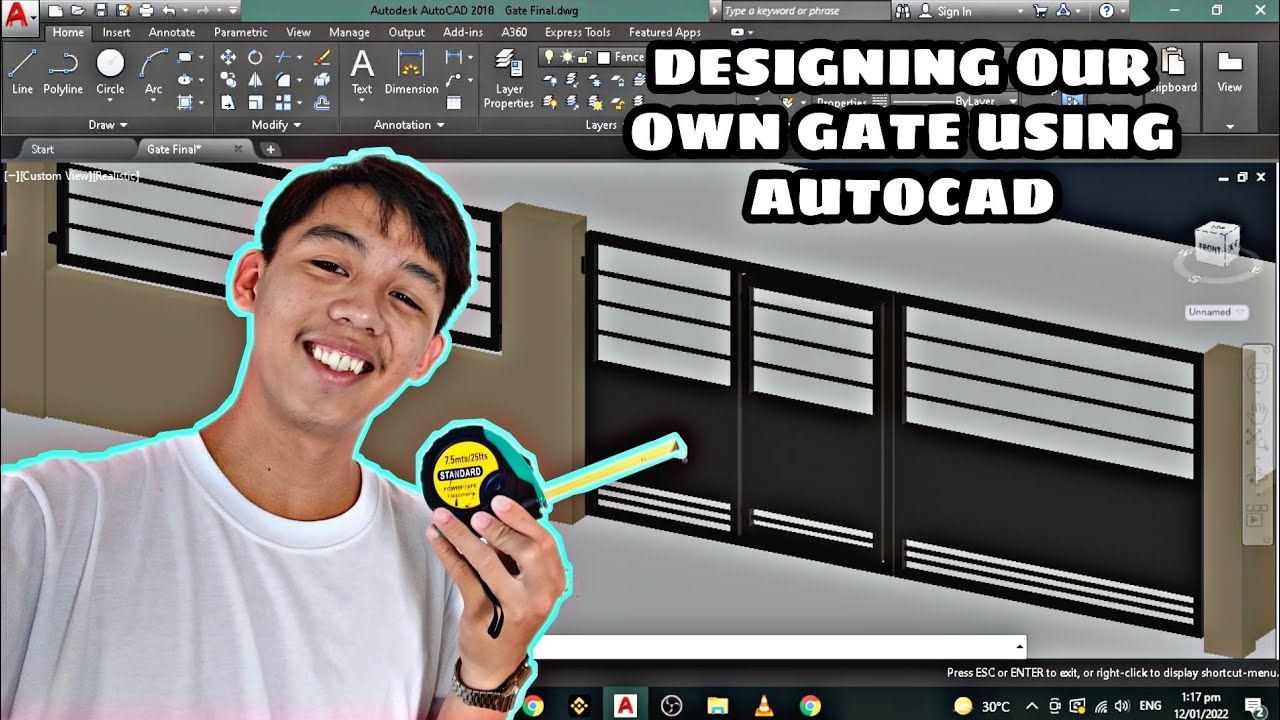 Designing Our Own Gate Using AUTOCAD // Mechanical Engineering Student ...