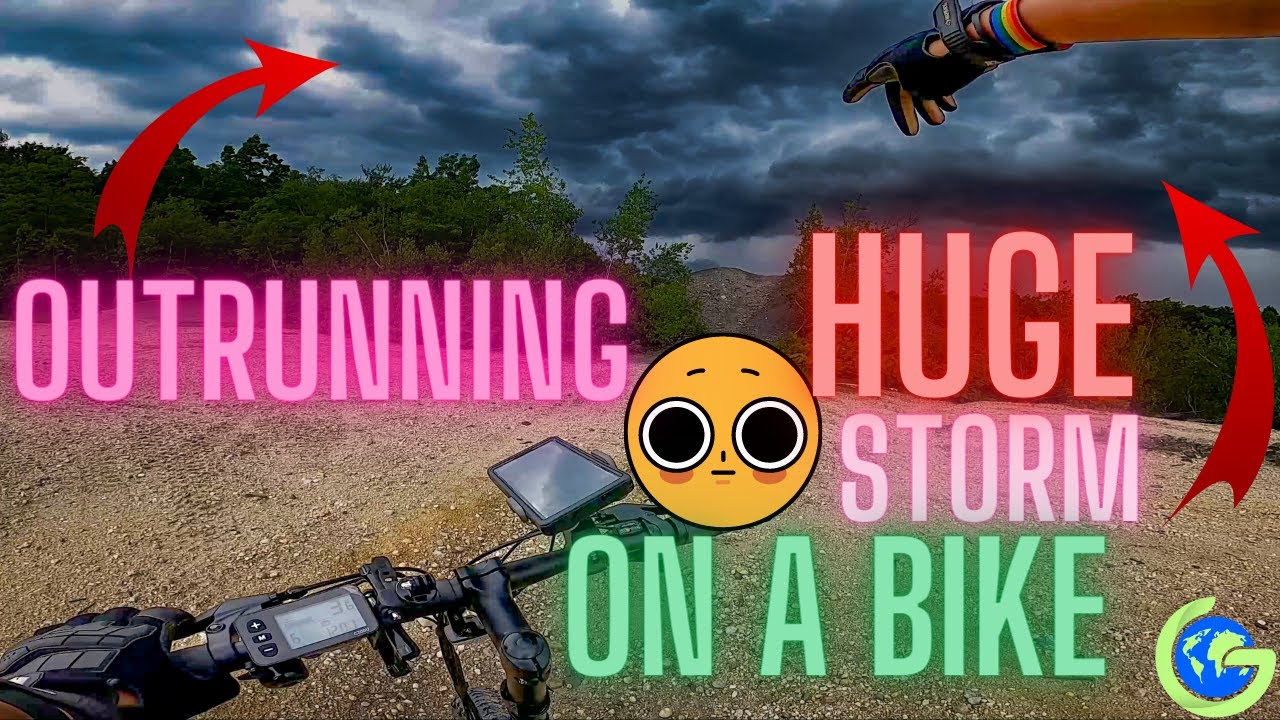 Out Running Huge Storm On A Bike - YouTube