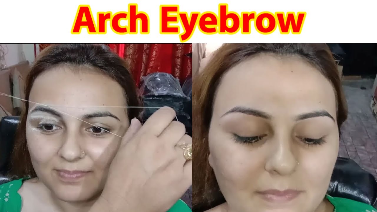 Eye brow threading tutorial - YouTube