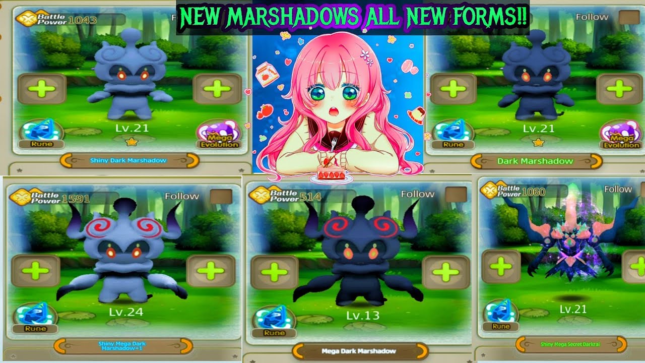 MARSHADOW'S ALL NEW FORMS || MOVESETS || ABILITIES | STRENGTH || MEGAS ...