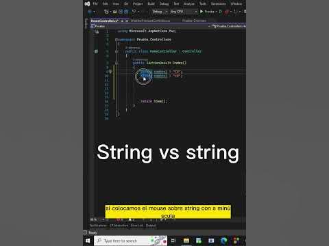 C# String vs string💥 Programación en C# - YouTube