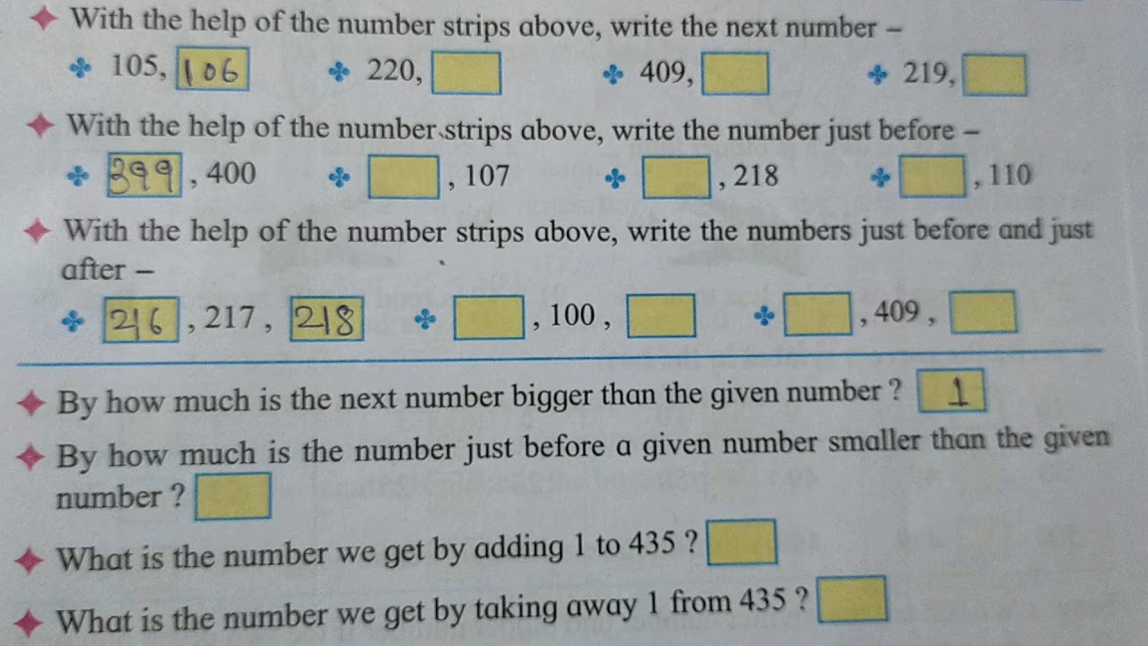 The number before, the number after.class 3rd. - YouTube