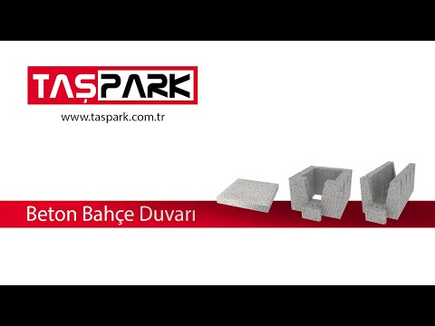 Prefabrik Beton Bahçe Duvarı Montaj Animasyonu