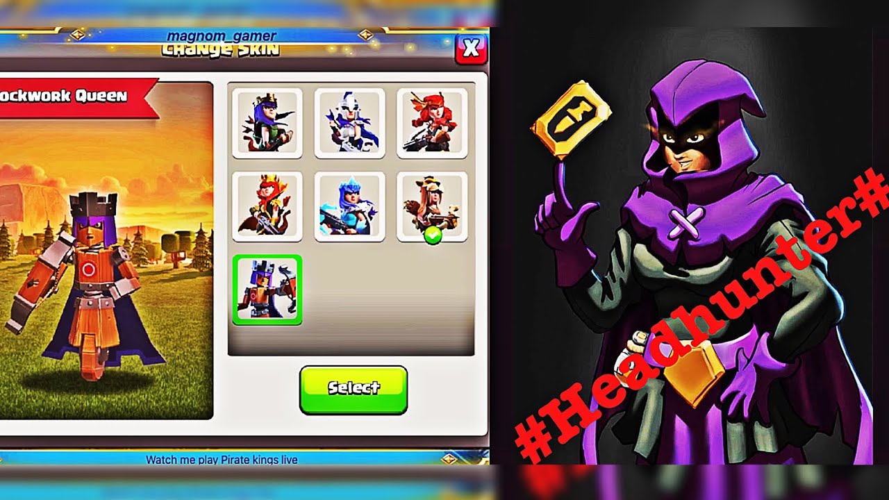 Clash of clans) new update😍 , headhunter & clashy constructs ...