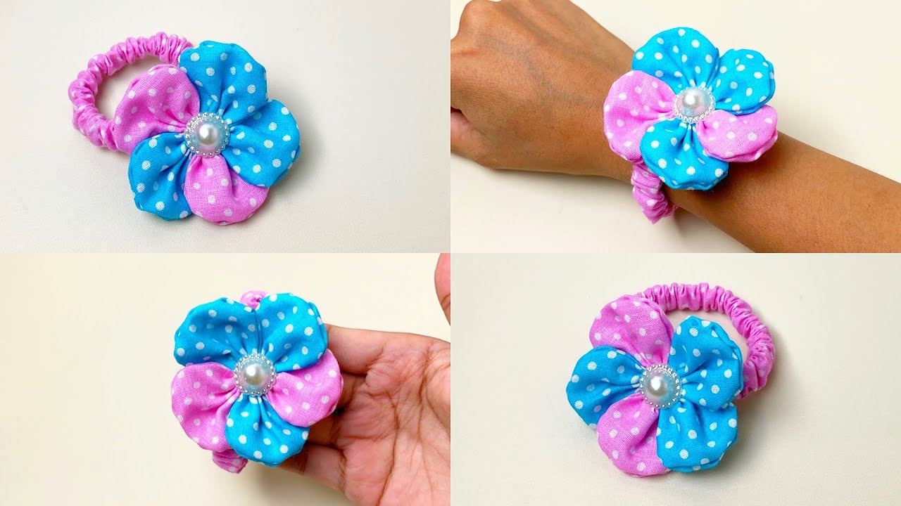 DIY SCRUNCHIES 🌸 Scrunchies Sewing Tutorial. How To Make Scrunchies ...