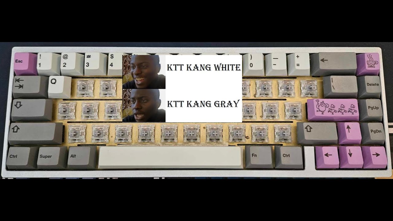 KTT Kang Gray Switches on KBD67 Mark II Sound Test - YouTube