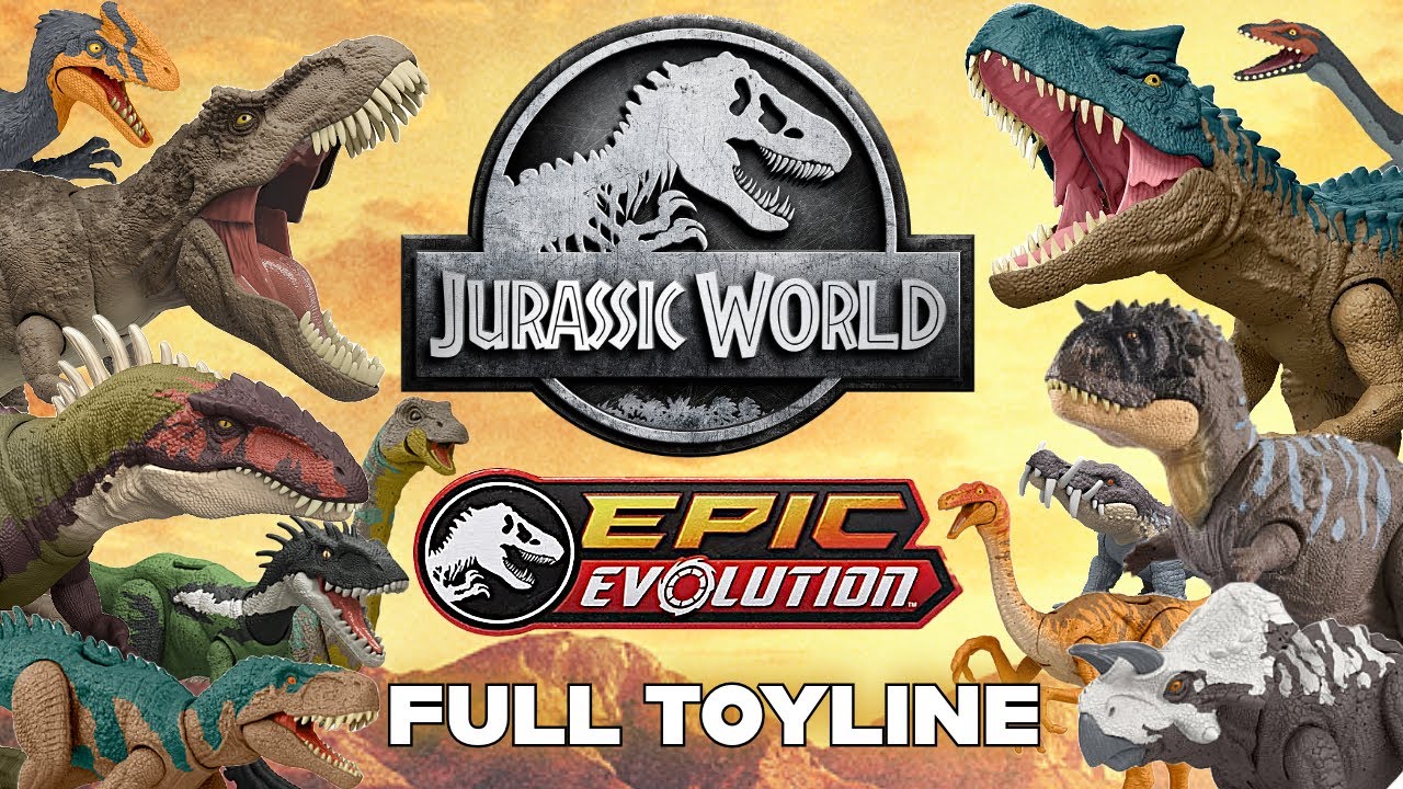 Jurassic World Epic Evolution ENTIRE Toyline Review + Scan Codes! - YouTube