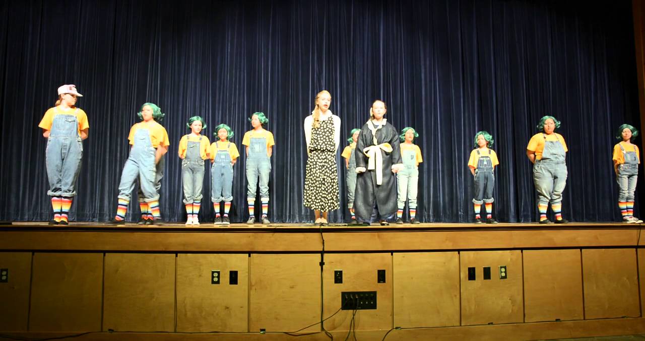 Wonka Jr Sat 1pm Act 2 06 Oompa Loompa Goodbye Violet - YouTube