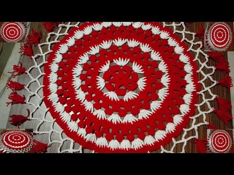 Step by step Thalpos Crosia Desing Thalpos Woolen Rumal Desing ...