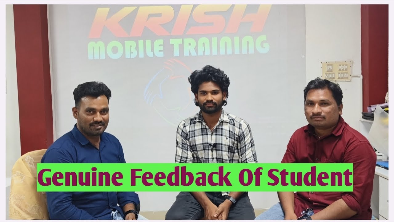 Krish Mobile Basic Level Training Institute student review - YouTube