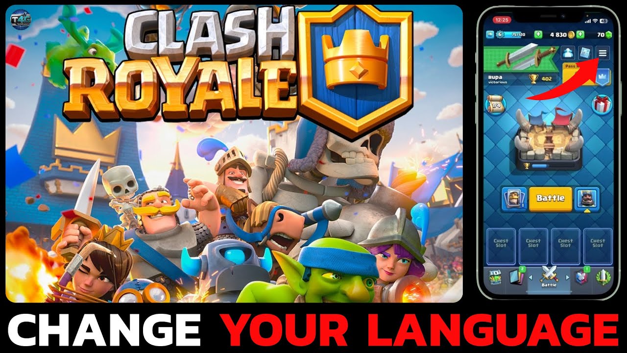 Clash Royale Tutorial: How to Change Language in Clash Royale? - YouTube