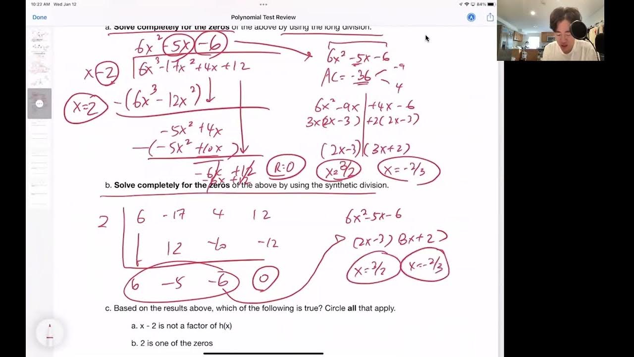 Polynomial Test Review - YouTube
