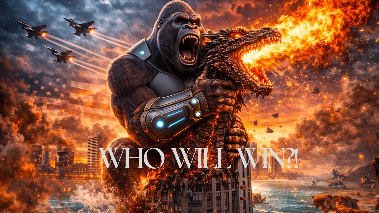 KING KONG vs SKY DRAGON! Epic New York City Battle 4K CGI Cinematic ...