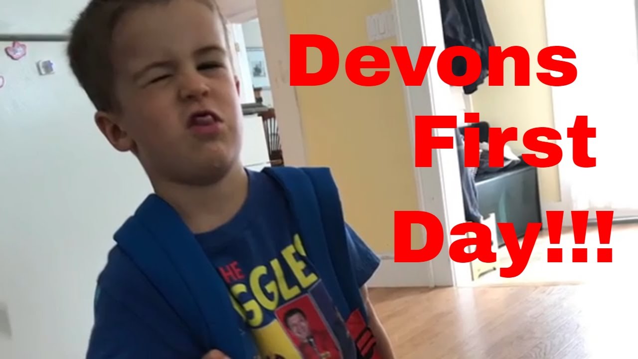 DEVONS FIRST PRETEND DAY OF PRESCHOOL!!! - YouTube