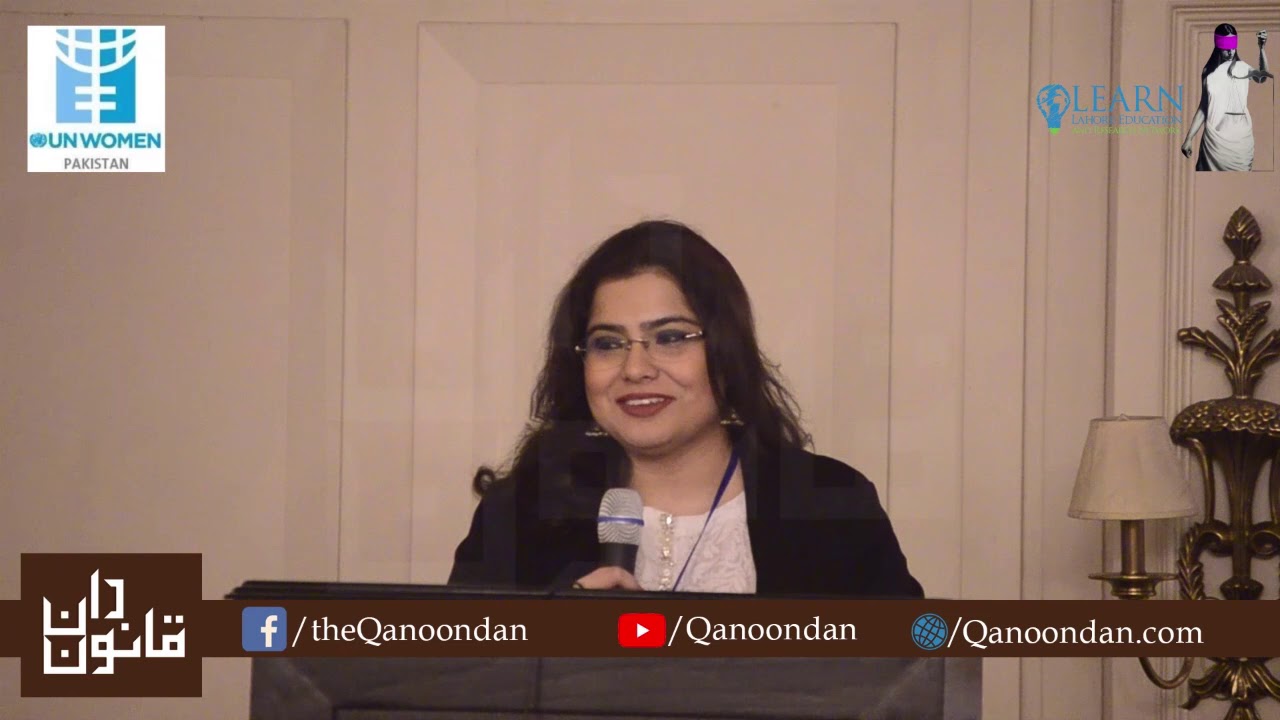 Nida Usman Chaudhary gives the opening speech in Violence against Women ...