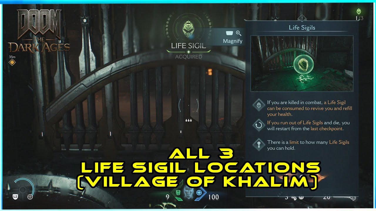 All 3 Life Sigil Locations in Chapter 1 Village Of Khalim Doom The Dark ...