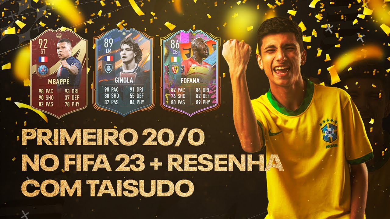 MEU PRIMEIRO 20/0 NO FIFA 23 | RESENHA COM O TAISON JOGADOR DO INTER ...