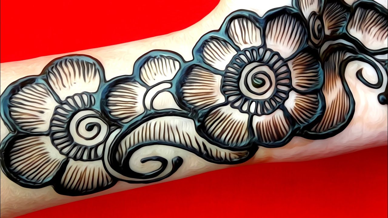 Sawan special mehndi design /Arabic mehndi design front hand mehndi ...