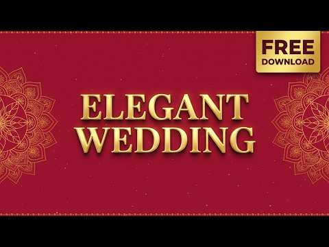NEW Wedding ceremony title background | Free Download & Use | Elegant Background