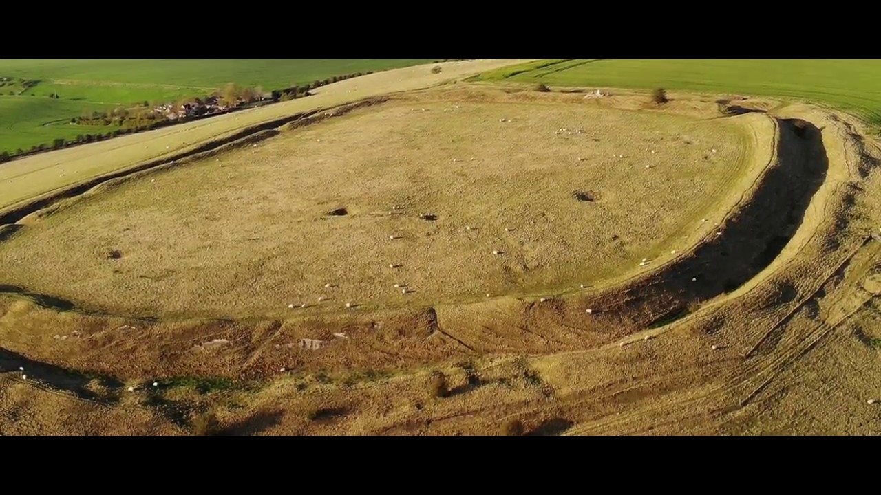 Liddington Castle, The Ridgeway, Swindon - Mavic Air - YouTube