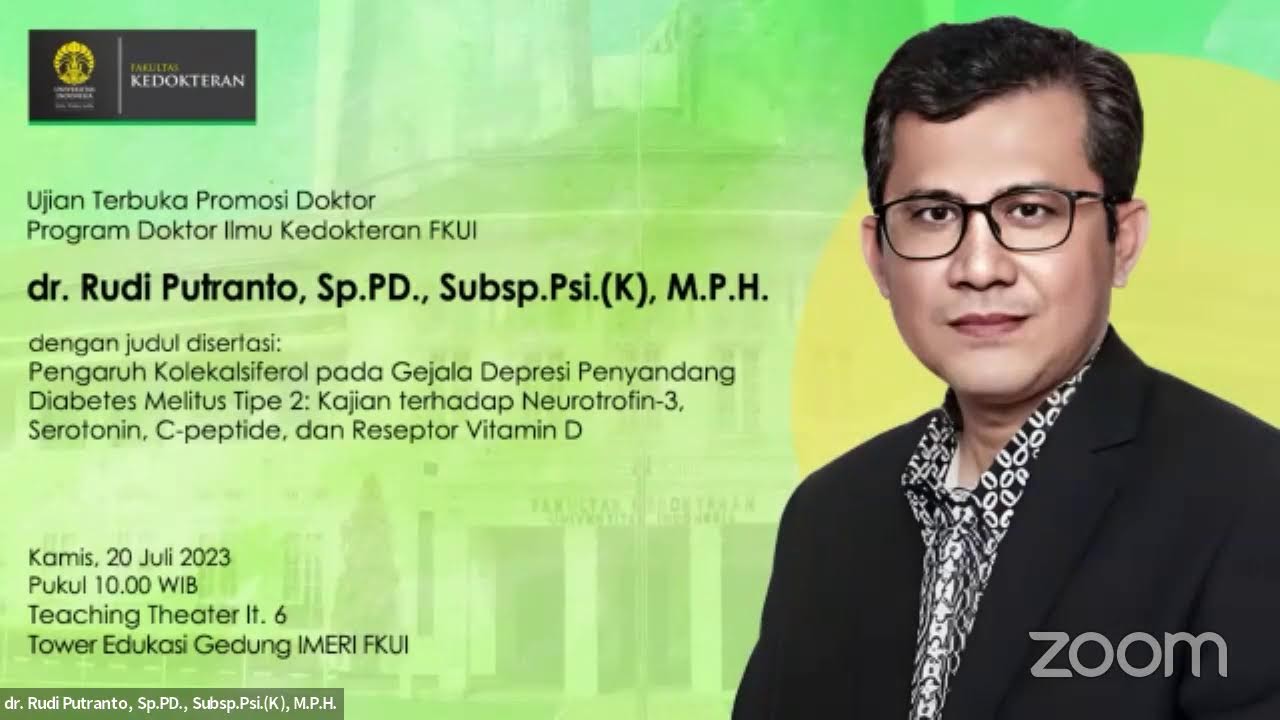 [Ujian Promosi Doktor] dr. Rudi Putranto, Sp.PD-KPsi, MPH | Program ...
