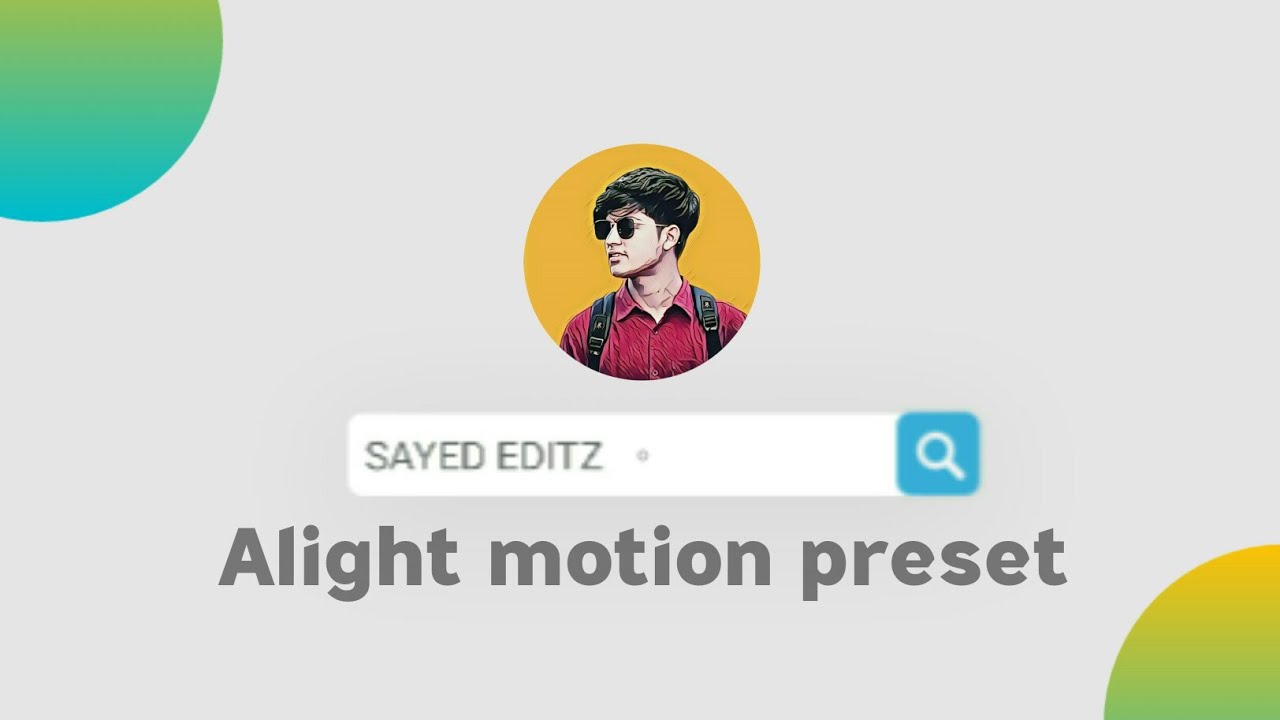 Alight motion template - Animated Searching intro | Alight motion ...