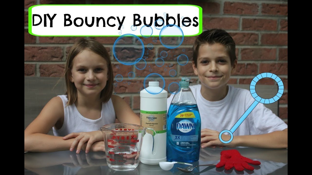 DIY Bouncy Bubbles Experiment - YouTube