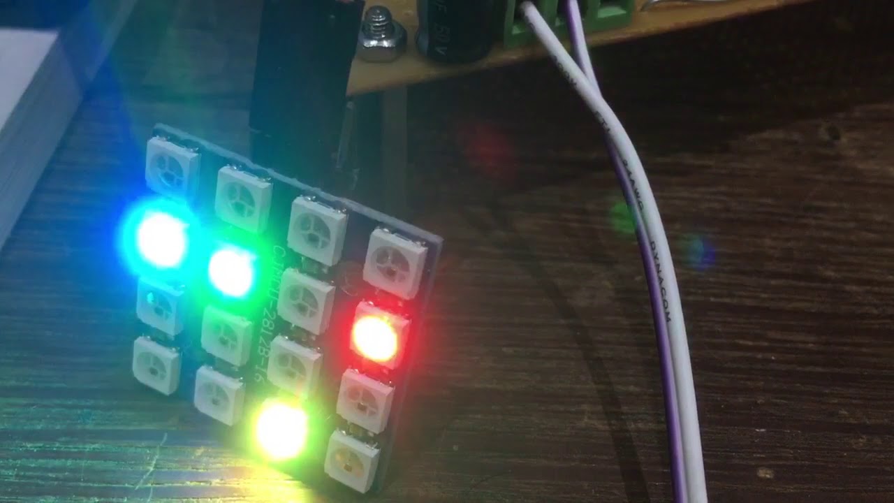 dmx to ws2812 - YouTube