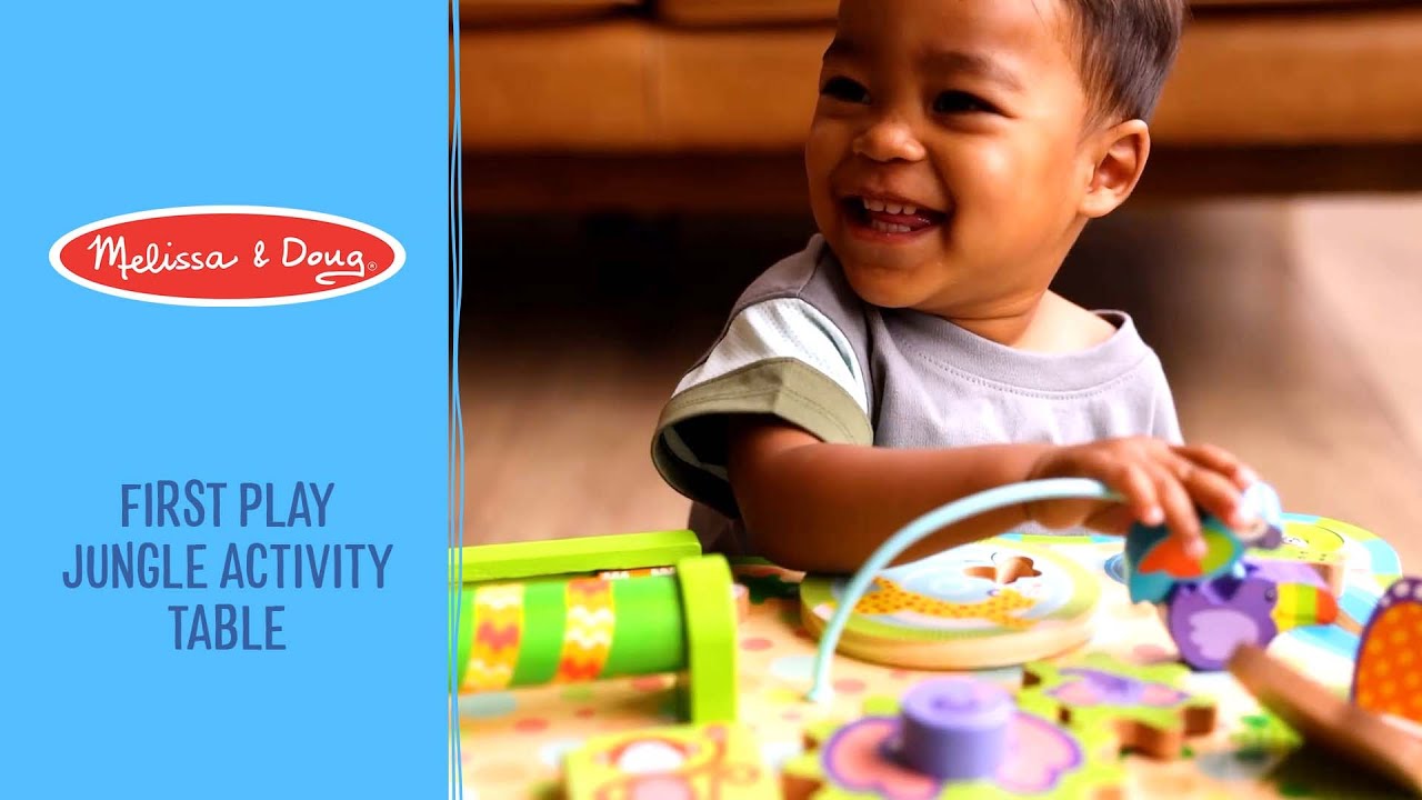 Melissa & Doug First Play Jungle Activity Table - YouTube
