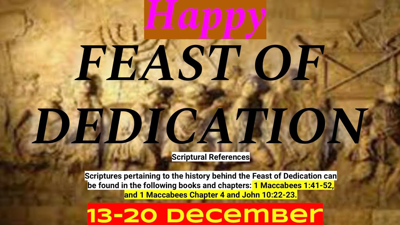 FEAST OF DEDICATION in 3 minutes or less - YouTube
