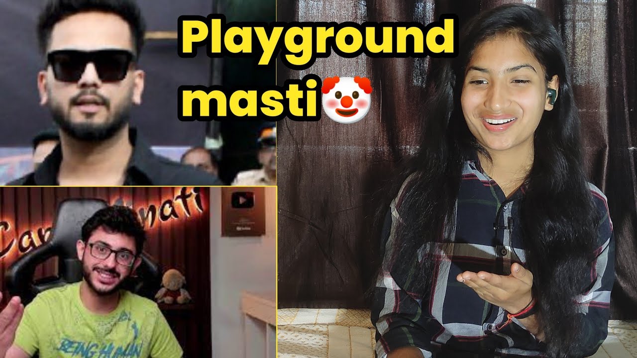 Elvish Yadav🔥 and Carry minati😲 playground masti🤡Reaction🤗 - YouTube