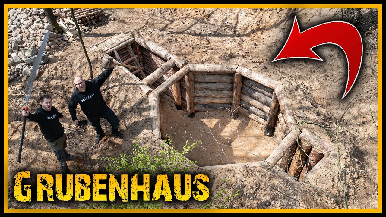 Grubenhaus - Wir lieben diesen 💩!!! - Bushcraft Camp Shelter Survival ...