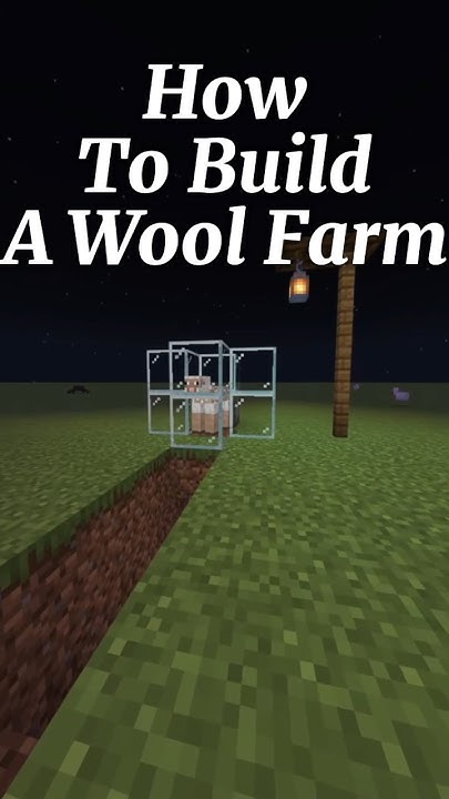 How To Build A Wool Farm In Minecraft #minecraft #subscribe - YouTube