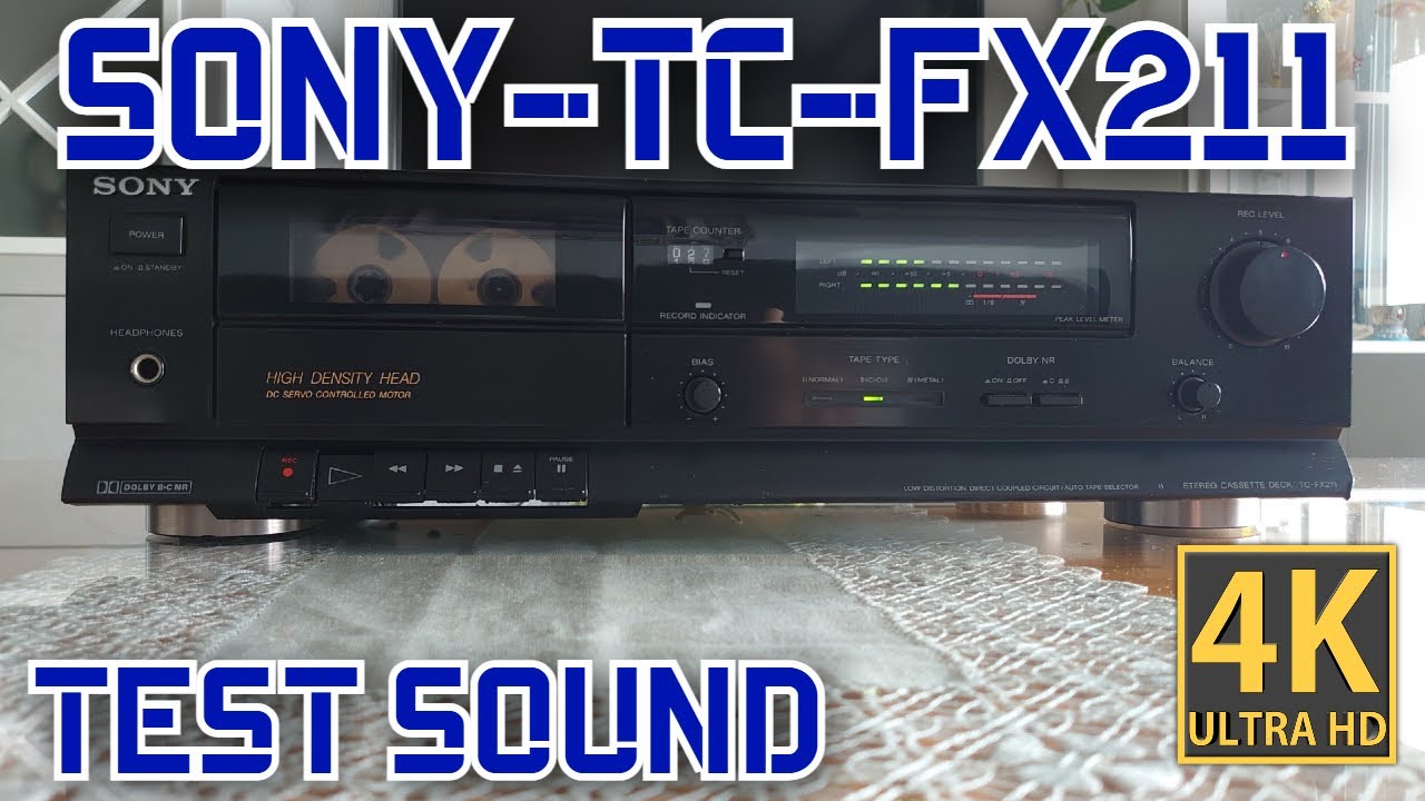Sony TC-FX211 Stereo Cassette Deck 4K - YouTube