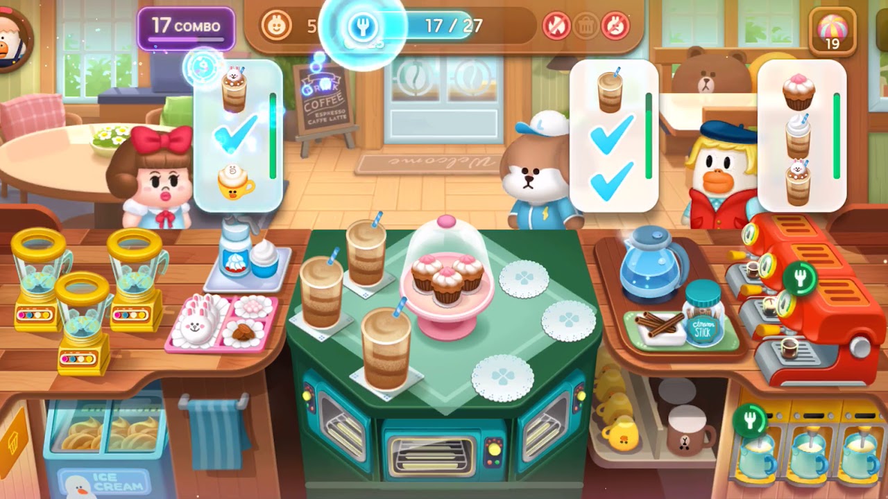 [Gameplay] Line Chef：Cafe R&J 20-2 - YouTube