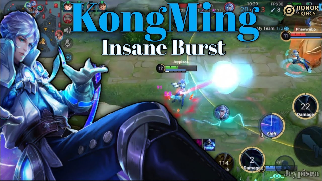 Best way to use KongMing!! [ KongMing Gameplay + Build ] Honor of Kings ...
