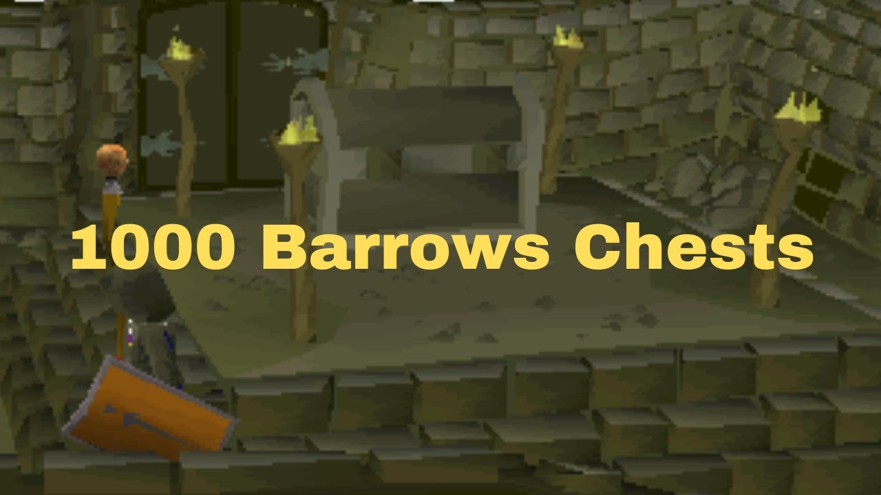 Oldschool Runescape 1000 Barrows chests! - YouTube
