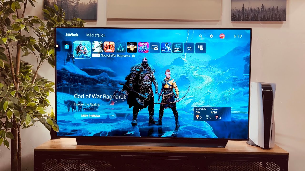 Csak így használj PS5-öt! LG OLED55C1 - YouTube