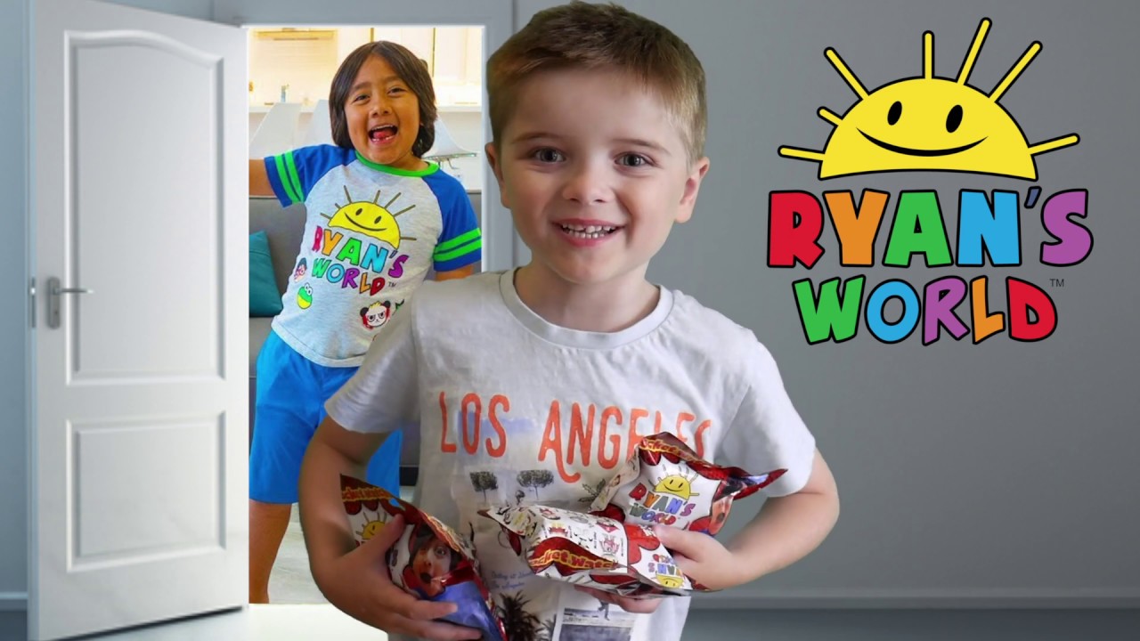 Amazing visit to Ryan’s World to share surprise toys - YouTube